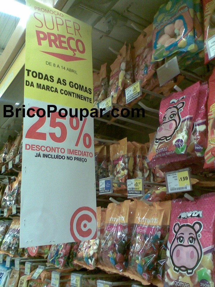 Avistamento Promoções Continente - Gomas e Johnson & Johnson - BricoPoupar