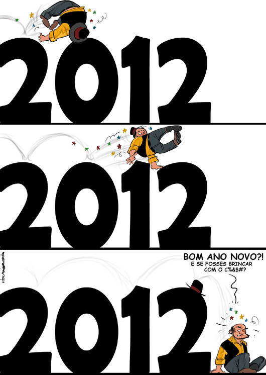 Bom Ano Novo - HenriCartoon