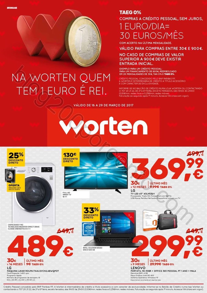 Antevisão Folheto WORTEN Promoções de 16 a 29 março - Blog 200 – Todos ...