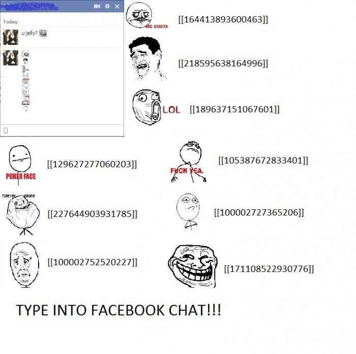 LISTA DE CÓDIGOS DE MEMES PARA USAR NO CHAT DO FACEBOOK - DIVIRTA-SE ...